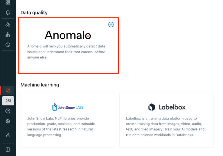 Anomalo Joins Databricks Partner Connect